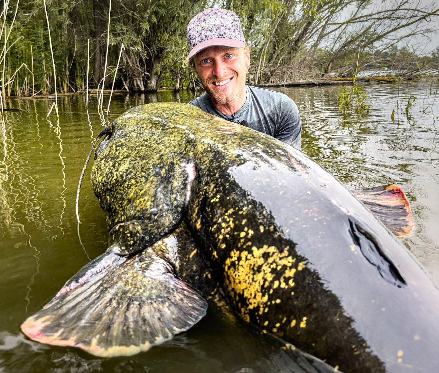 Profesionální rybář Jakub Vágner na rekordního sumce čekal 33 let - Brňan