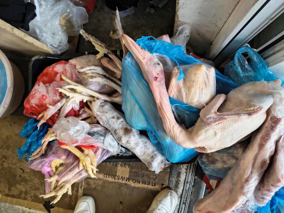 Veterináři našli v tržnici Vinamo v Brně přes čtvrt tuny masa neznámého ...